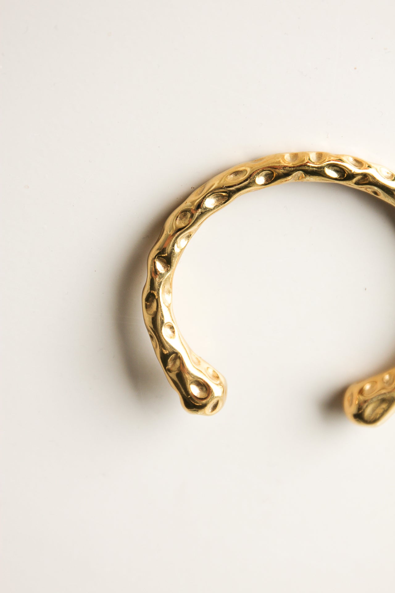 GOLD TEXTURED CUFF BRACELET – STUDIO JO STORE